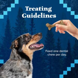 Blue Buffalo Wilderness Wild Bones Grain-Free Dental Chews Dog Treats, Medium, 27-oz Bag