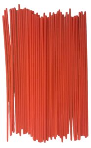 (100 pack) 6" aerosol spray can red plastic straws - tip extension tubes for automotive lubricant, cleaner, penetrating oil