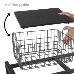 Atlantic Modular Cart System Removable Shelf, Carbon Fiber Laminated - PN 23308044 in Black