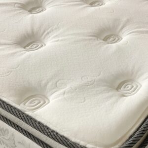 Greaton 10-Inch Medium Plush Pillowtop Innerspring Mattress, Full, Beige