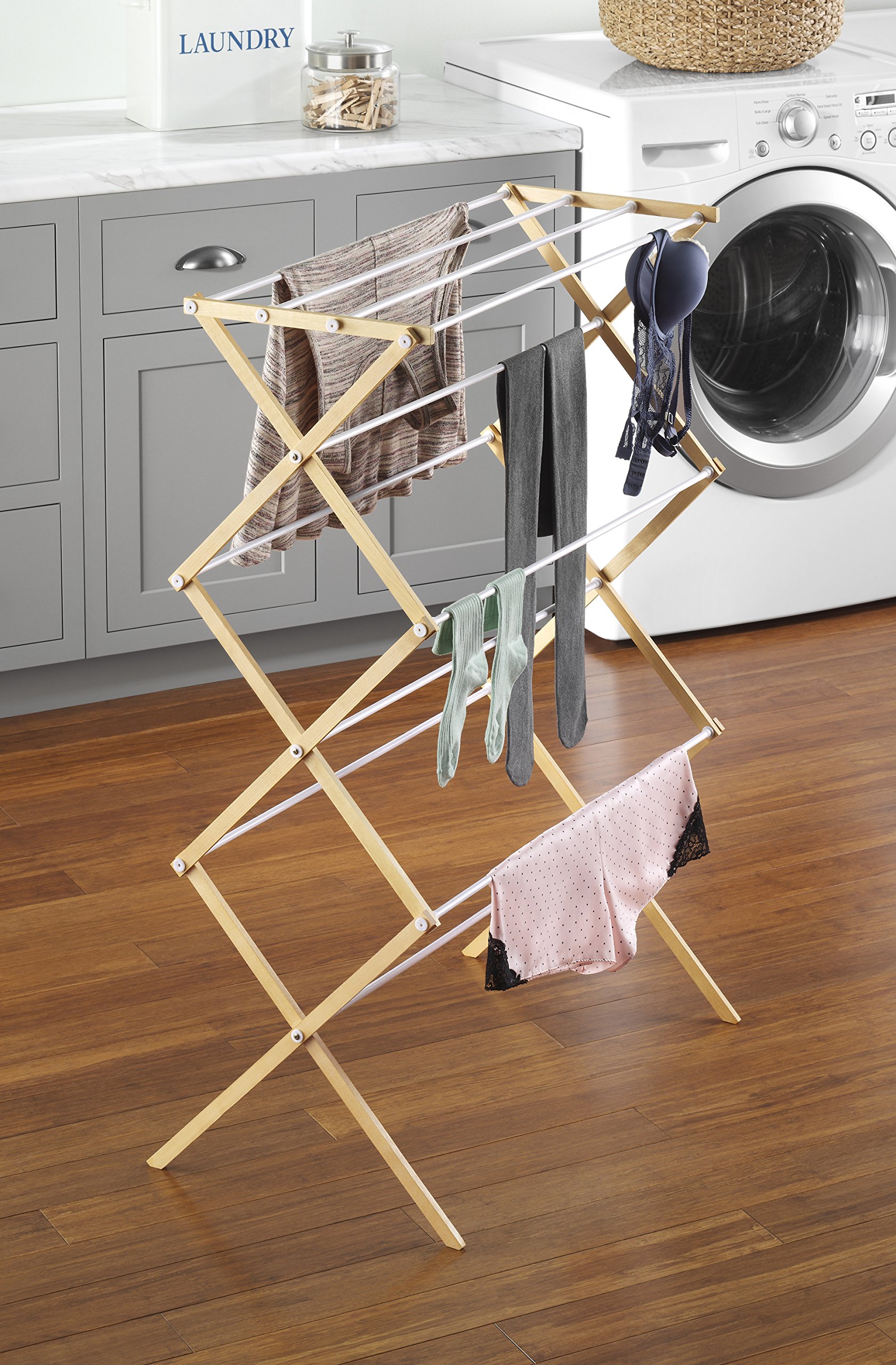 Whitmor Natural Wood Drying Rack