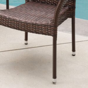 Christopher Knight Home Cliff Outdoor Wicker Chairs, 2-Pcs Set, Multibrown