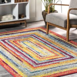 nuLOOM Hargis Labyrinth Accent Rug, 3x5, Multi