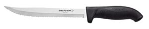 8" tiger-edge slicer with black handle, white