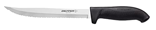 8" Tiger-Edge Slicer with Black Handle, White