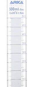 ARKA Hydrometer Set - Includes Thermometer & Measuring Cylinder Made of Borosilicate Glass 3.3 - High Precision Density Measurement for Saltwater Aquariums, Laboratory Quality, User-Friendly