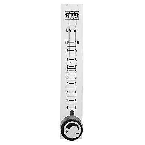 Gas Flowmeter, Flowmeter 1-10LPM Meter with Control Valve for Oxygen Air Gas