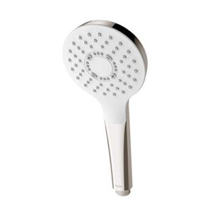 toto tbw01009u4#pn g series round single spray 4 inch 1.75 gpm handshower with comfort wave technology, polished nickel showerheads