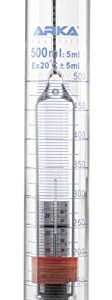 ARKA Hydrometer Set - Includes Thermometer & Measuring Cylinder Made of Borosilicate Glass 3.3 - High Precision Density Measurement for Saltwater Aquariums, Laboratory Quality, User-Friendly