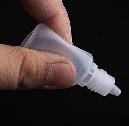 ericotry 50 Pcs 20ml Empty Plastic Squeezable Dropper Bottles Dropping Bottles Dropper Vials Plug Can Removable the Lip Can Be Screwed On