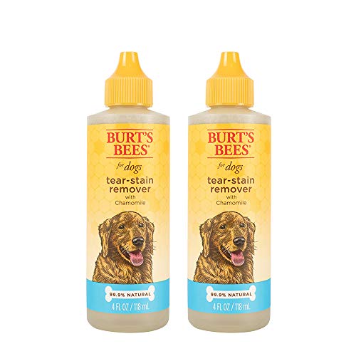 Burt's Bees for Dogs Natural Tear Stain Remover for Dogs with Chamomile | Calming and Effective Puppy & Dog Tear Stain Remover | Cruelty Free, Sulfate & Paraben Free- Made in USA, 4 oz - 2 Pack