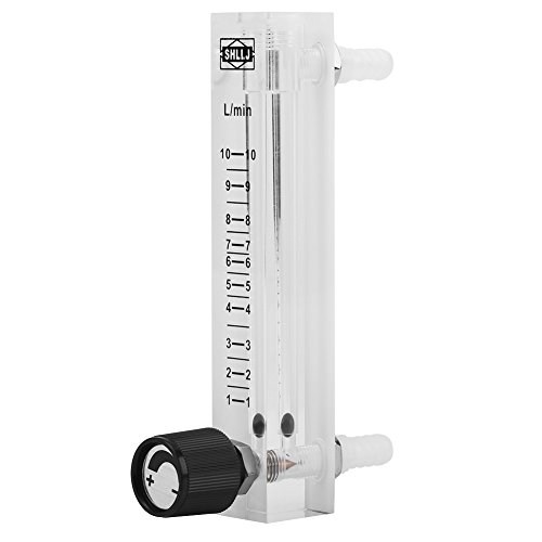 Gas Flowmeter, Flowmeter 1-10LPM Meter with Control Valve for Oxygen Air Gas