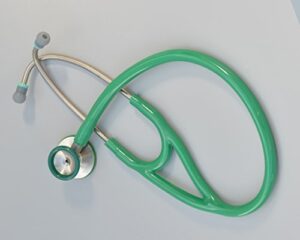 kila scopes bell stethoscope - professional dual head bell cardiology & diagnostic stethoscope for doctors and nurses - with accessories k771 green