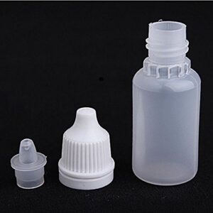 ericotry 50 Pcs 20ml Empty Plastic Squeezable Dropper Bottles Dropping Bottles Dropper Vials Plug Can Removable the Lip Can Be Screwed On