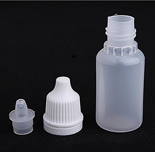 ericotry 50 Pcs 20ml Empty Plastic Squeezable Dropper Bottles Dropping Bottles Dropper Vials Plug Can Removable the Lip Can Be Screwed On