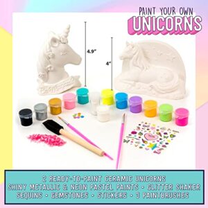 It’s So Me! Paint Your Own Unicorns – DIY Ceramic Unicorn Kit – Arts and Crafts Kits- Great Birthday Party Activities for Kids Ages 6, 7, 8, 9