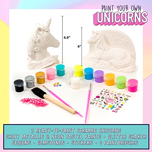 It’s So Me! Paint Your Own Unicorns – DIY Ceramic Unicorn Kit – Arts and Crafts Kits- Great Birthday Party Activities for Kids Ages 6, 7, 8, 9