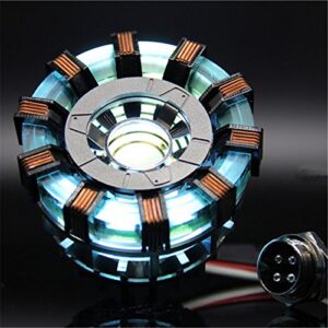 1:1 DIY Arc Reactor Heart Model Mark 2 with LED Action Figure Need to Assemble