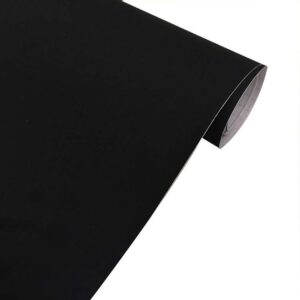 Self Adhesive Velvet Flock Backing Paper Liner for Jewelry Drawer Craft Fabric Peel and Stick Black, Soft Velvet Liner for Drawer DIY 17.7" x 117"