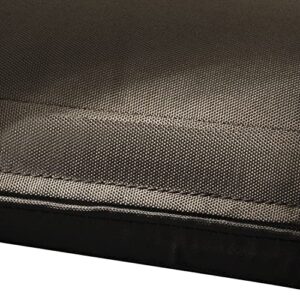 Classic Accessories Ravenna Water-Resistant 48 x 18 x 3 Inch Outdoor Bench/Settee Cushion Slip Cover, Patio Furniture Swing Cushion Cover, Dark Taupe, Patio Furniture Cushion Covers