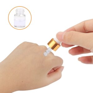 Pinklife 50 Pakcs Essential Oil Dropper Bottles 3ml Small Clear Glass Dropper Bottles Perfume Cosmetic Sample Vials Glass Eye Dropper Bottles,free 3ml dropper