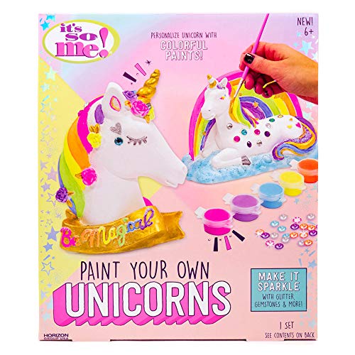 It’s So Me! Paint Your Own Unicorns – DIY Ceramic Unicorn Kit – Arts and Crafts Kits- Great Birthday Party Activities for Kids Ages 6, 7, 8, 9