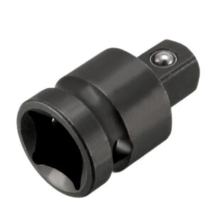 uxcell 1/2" drive (female) x 3/8" (male) impact socket reducer for use with air impact wrenches, breaker bars, ratchets, cr-mo steel