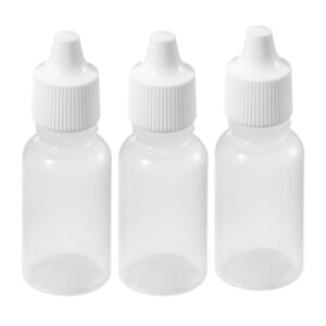 ericotry 50 Pcs 20ml Empty Plastic Squeezable Dropper Bottles Dropping Bottles Dropper Vials Plug Can Removable the Lip Can Be Screwed On