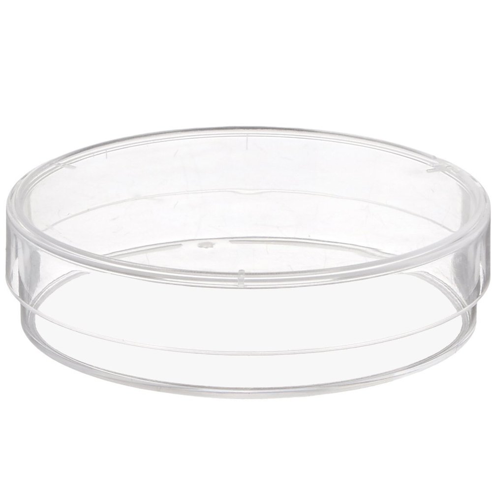 Plastic Petri Dishes, 60x15mm, Polystyrene, 1 Compartment, 3 Vents, Sterile, Karter Scientific 206D5 (Pack of 20)