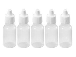 ericotry 50 pcs 20ml empty plastic squeezable dropper bottles dropping bottles dropper vials plug can removable the lip can be screwed on