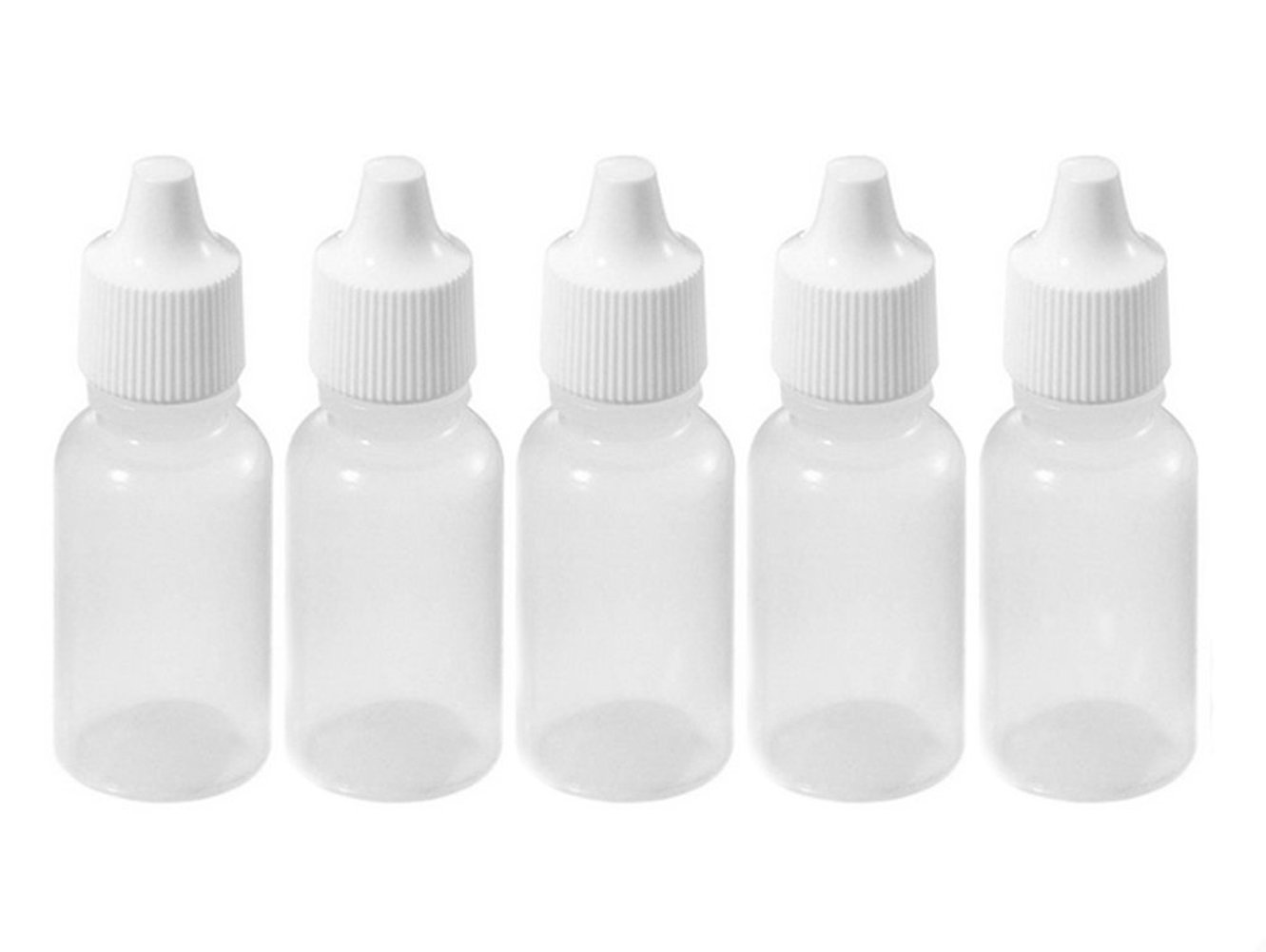 ericotry 50 Pcs 20ml Empty Plastic Squeezable Dropper Bottles Dropping Bottles Dropper Vials Plug Can Removable the Lip Can Be Screwed On