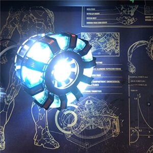 1:1 DIY Arc Reactor Heart Model Mark 2 with LED Action Figure Need to Assemble