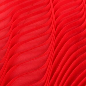 1m diy sewing soft pleated chiffon fabric craft material dress skirt (1#bright red)