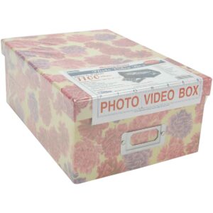 pioneer nom217416 photo storage box 4.5" x 8" x 11.5", assorted designs