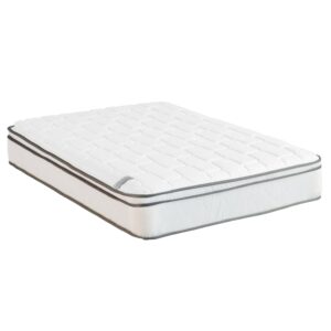 greaton medium plush eurotop pillowtop innerspring fully assembled mattress, good for the back, 75" x 44", 1