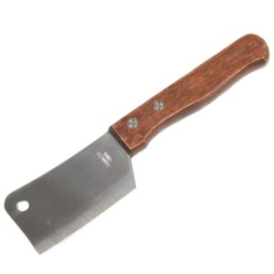 chef craft select stainless steel chop knife 3 inch blade 7 inches in length, wood handle