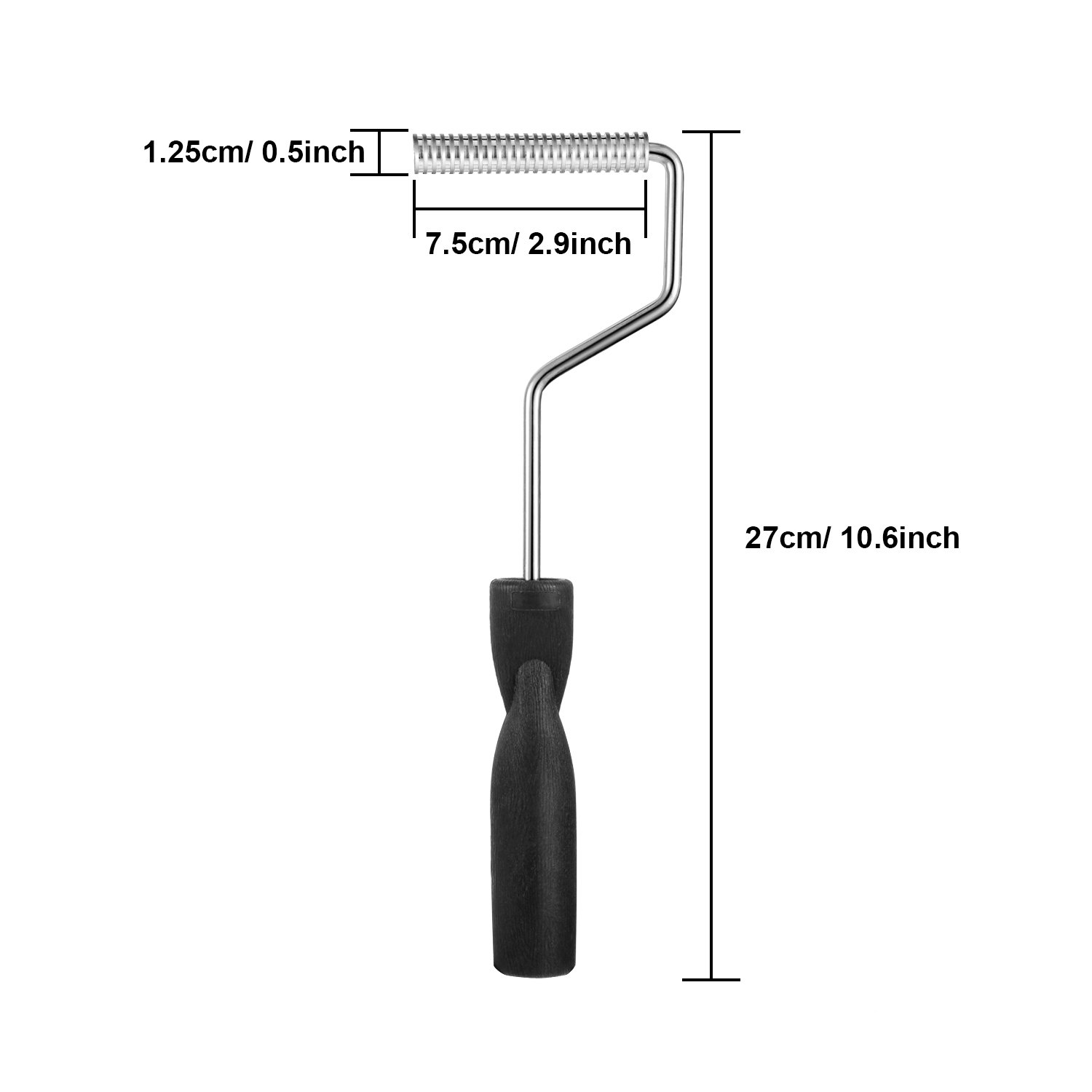 Bubble Paddle Tool Fiberglass Laminating Bubble Roller Aluminum Head for Mold Resin Composite (3 Inch)