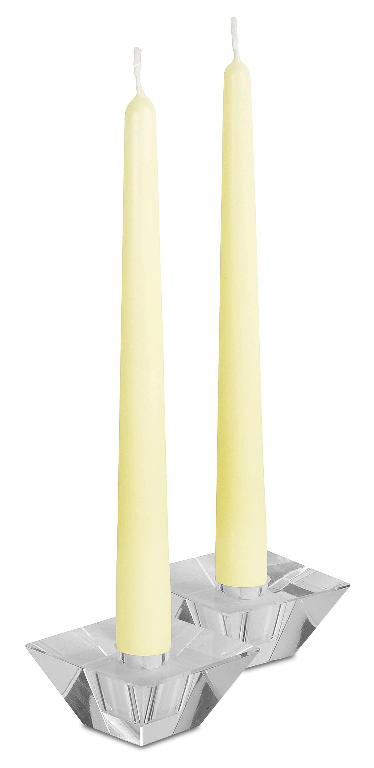 12 Pack Tall Taper Candles - 14 Inch Ivory Dripless, Unscented Dinner Candle - Paraffin Wax with Cotton Wicks - 12 Hour Burn Time