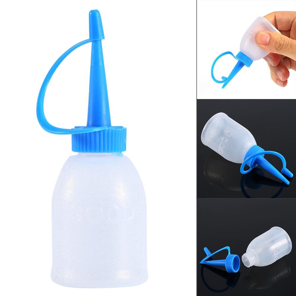 6Pcs/Pack 30ML Plastic Squeeze Bottle Needle Tip Dropper Bottles Multi Purpose Industrial Glue Gel Oil Plastic Squeeze Empty Bottle Jet Dispenser with On Lids