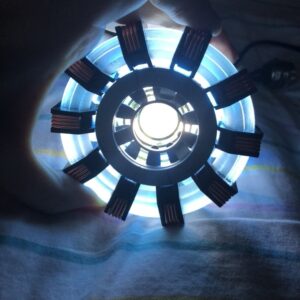 1:1 DIY Arc Reactor Heart Model Mark 2 with LED Action Figure Need to Assemble