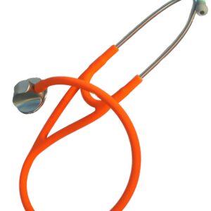 Kila Scopes Specialist Stethoscope - Professional Single Head Cardiology & Diagnostic Stethoscope for Doctors and Nurses - with Accessories, K971 Orange