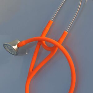 Kila Scopes Specialist Stethoscope - Professional Single Head Cardiology & Diagnostic Stethoscope for Doctors and Nurses - with Accessories, K971 Orange