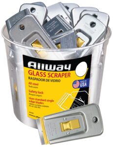 allway gs50 safety glass scrapers, 50 pack