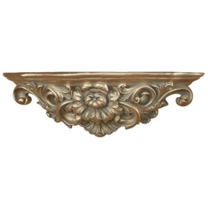 touch of class calissa wall shelf satin gold