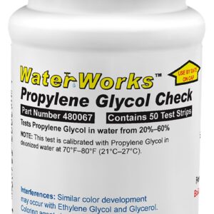 Industrial Test Systems 480067 WaterWorks Propylene Glycol Check Test Strips