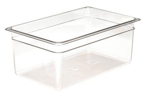 cambro 18cw135 food pan 1/1 x 8" camwear clear case of 6