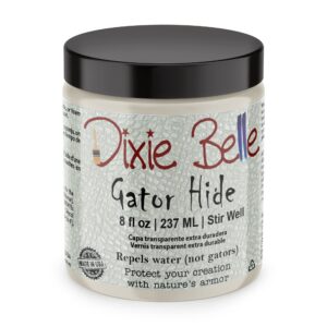 dixie belle paint company | gator hide (8oz) | non-yellowing polyacrylic topcoat paint | resistant finish for diy projects