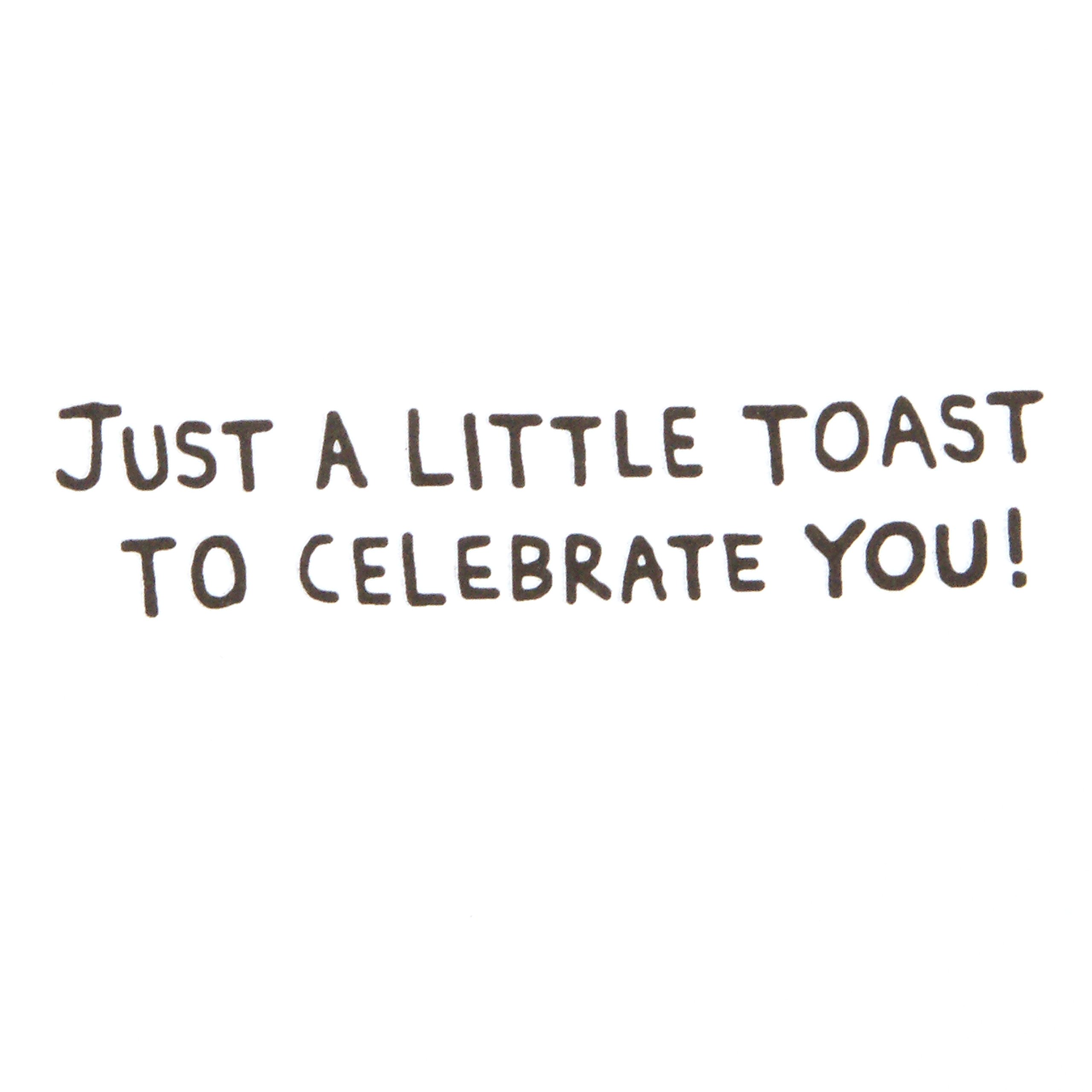 Hallmark Shoebox Funny Birthday Card or Congratulations Card (Toast) (349RZF1005)