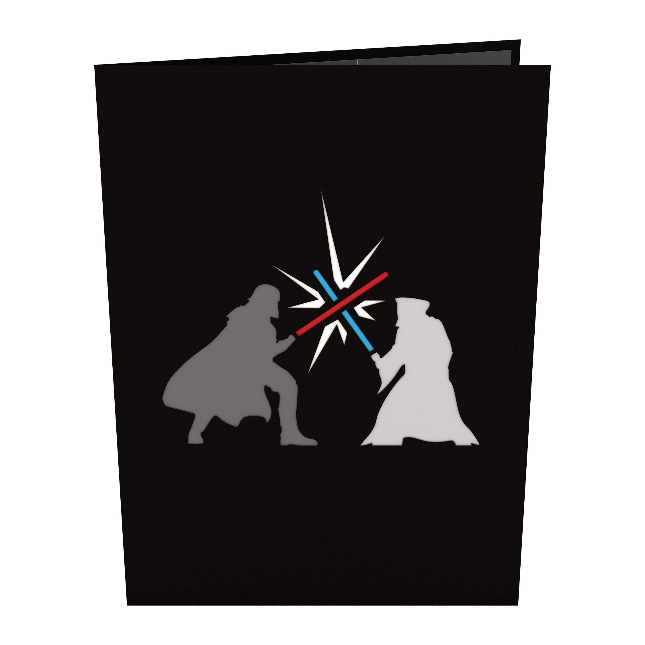 Lovepop Star Wars™ Obi-Wan™ vs. Darth Vader™ Pop Up Card, 3D Card, Star Wars Birthday Card, Greeting Cards, Card for Dad, Birthday Card for Kids