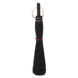 authentic hand made all broomcorn broom (17.5-inch/hand black)